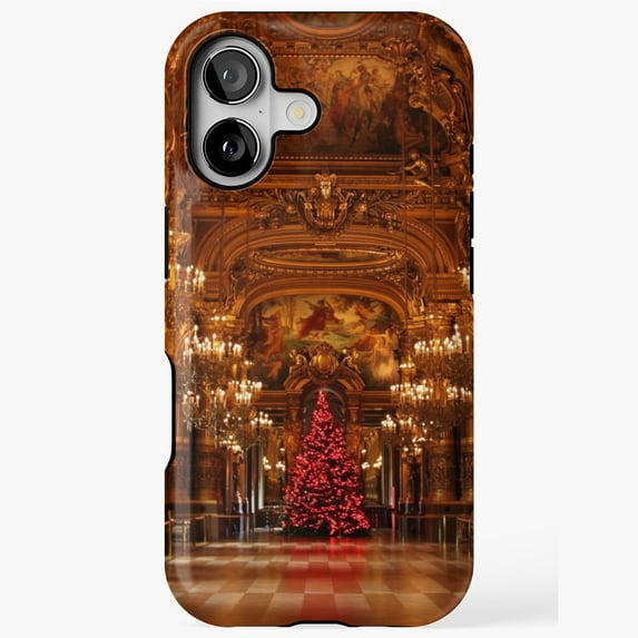 Opera House Christmas Elegant Holiday City Scene for iPhone 17 11 12 13 ...