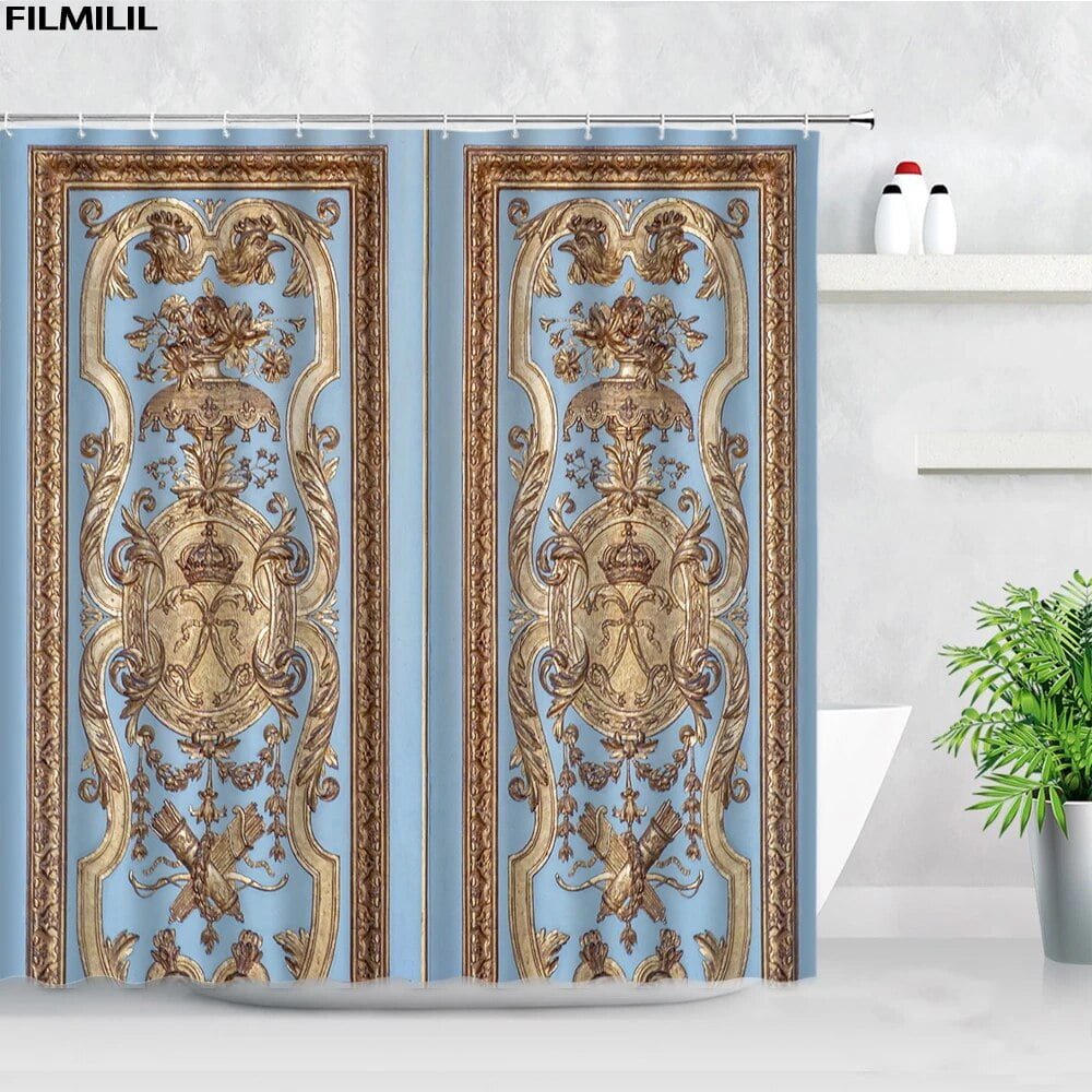 Opera House Shower Curtains Sets Retro Building Scenery Home Wall Decor ...