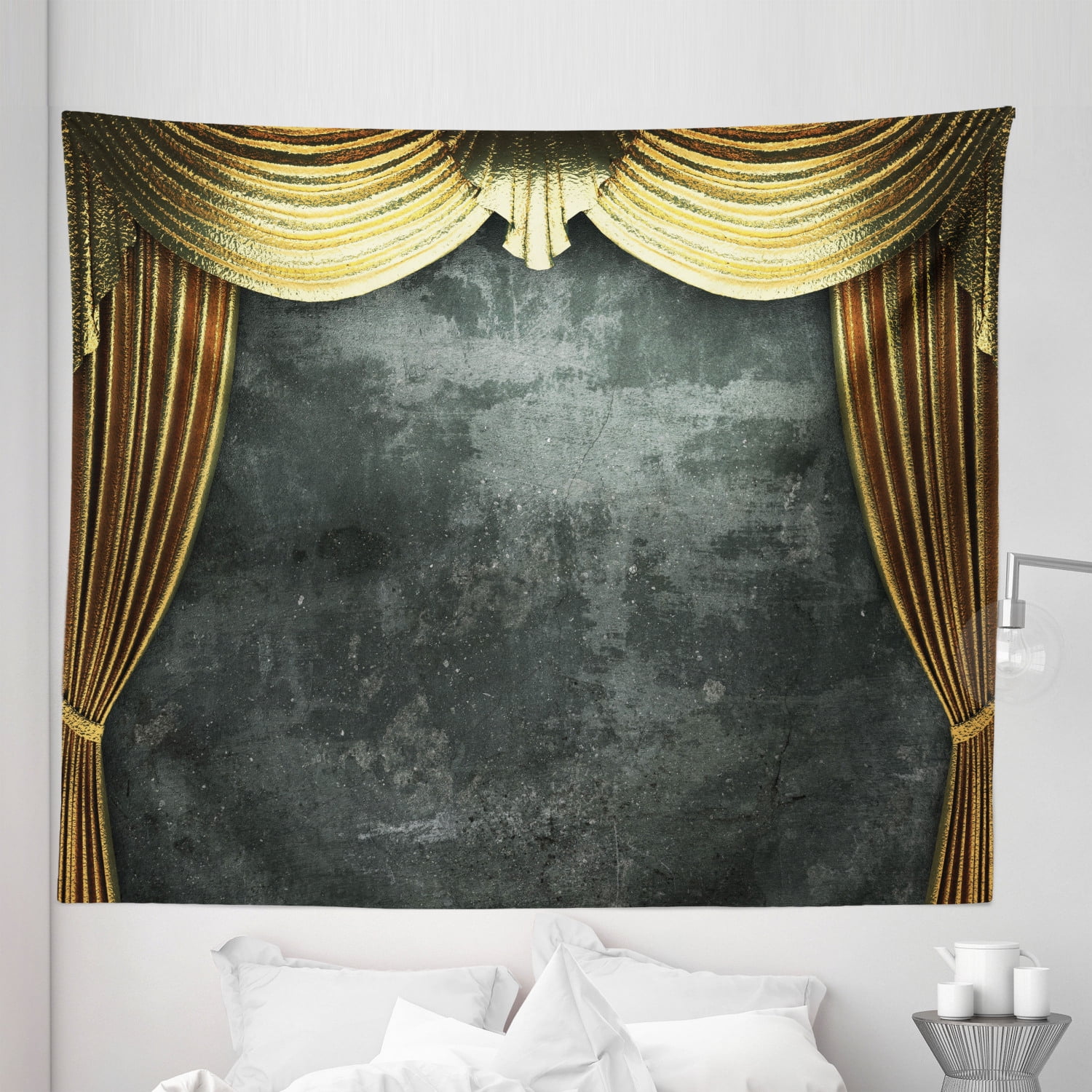 Opera Tapestry, Vintage Grunge Theater Stage Classical Design ...
