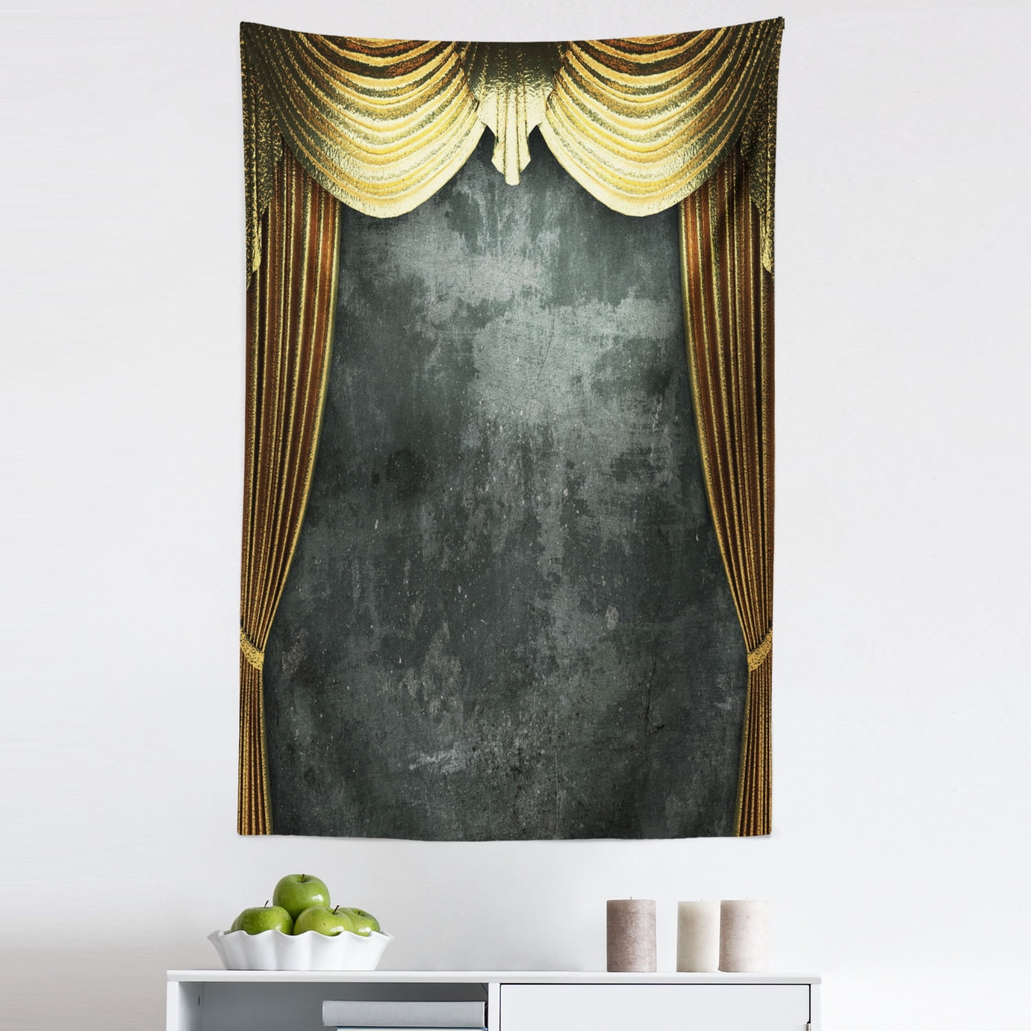 Opera Tapestry, Vintage Grunge Theater Stage Classical Design ...