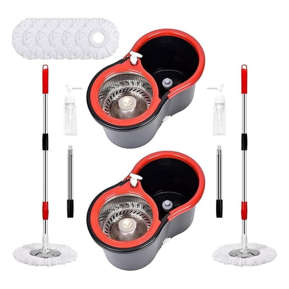 Operable 360 ° Rotating Mop Bucket Set,Mop and Bucket with Wringer Set ...