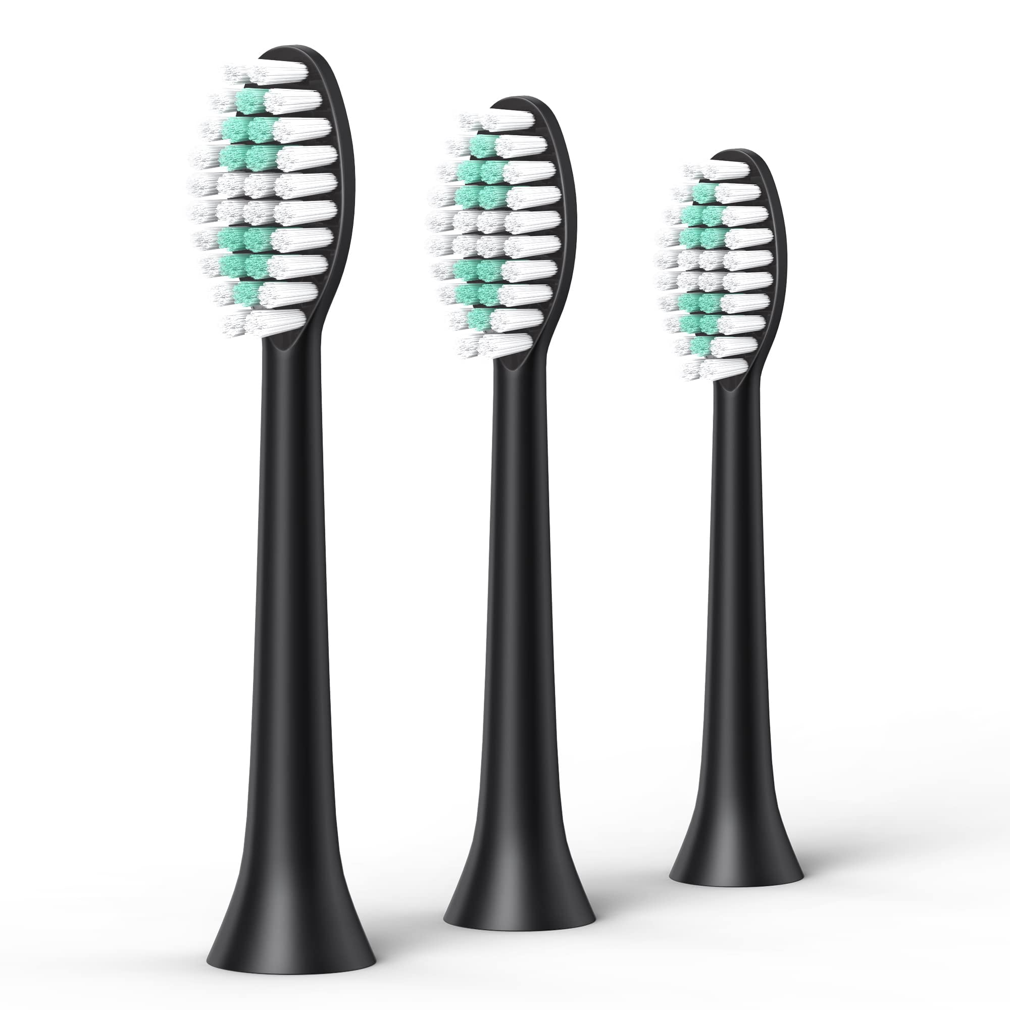 Operan Electric Toothbrush Replacement STF9 3 Heads Black - Walmart.com