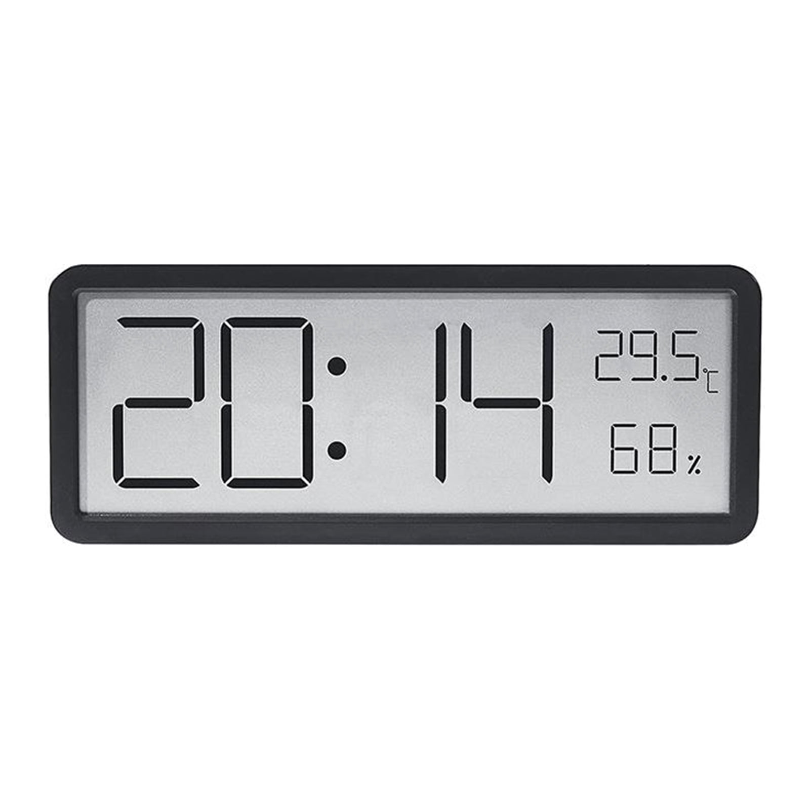 Operated Large Display Digital Wall Clock with Temperature and Date ...
