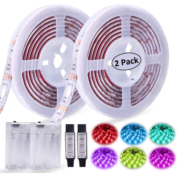 Operated Strip Lights Strip Lights 3 Controller 13.2FT/4M Color ...