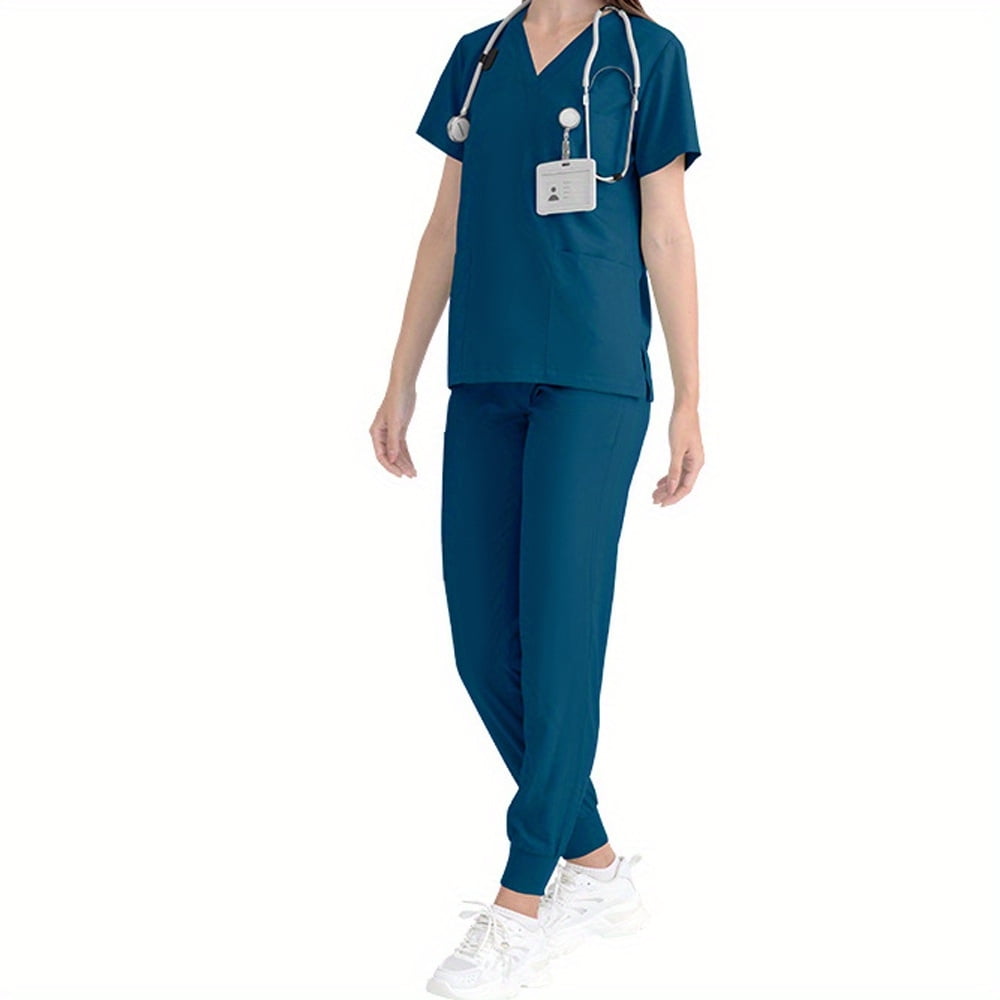 Operating Room Short-sleeved Hand Washing Clothes Women's Tops Work ...