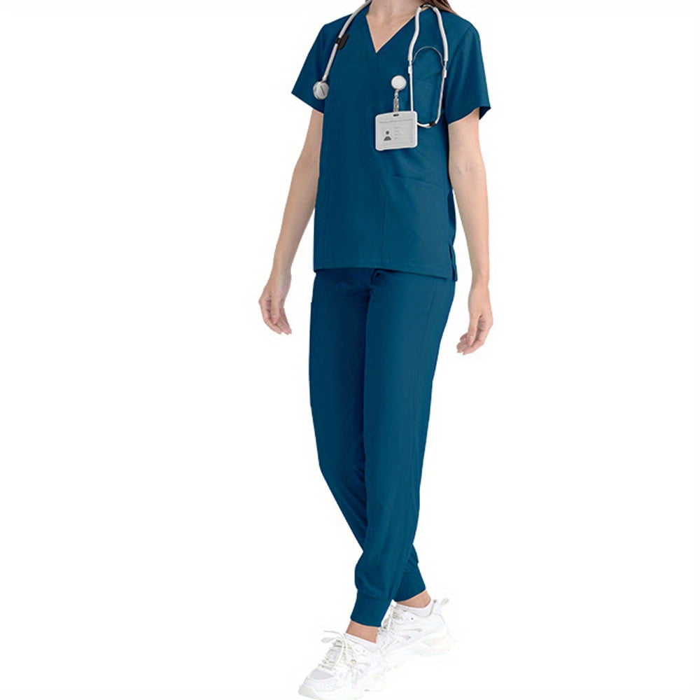 Operating Room Short-sleeved Hand Washing Clothes Women's Tops Work ...