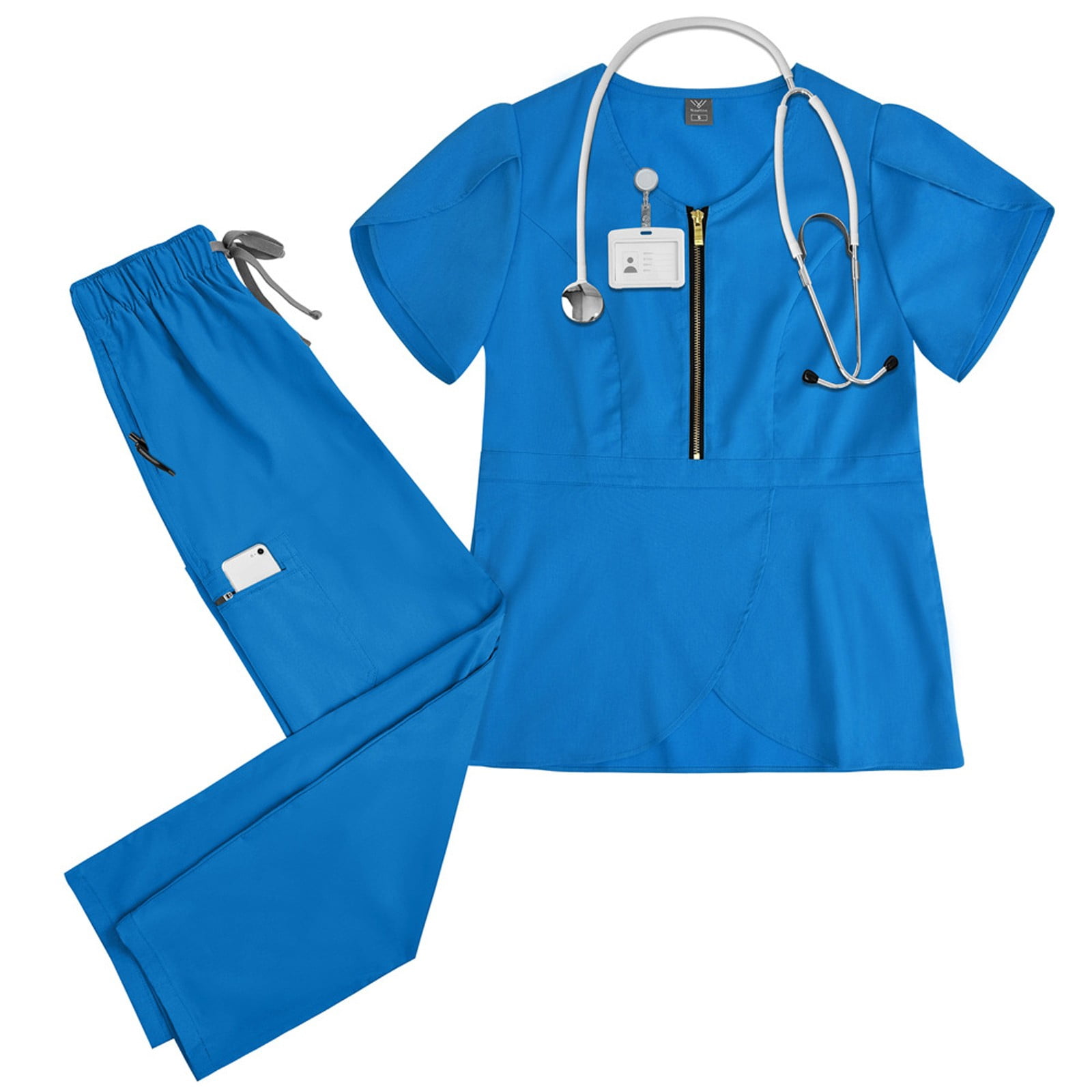 Operating Room Surgical Workwear Nurse Scrubs Sets Nursing Elastic ...