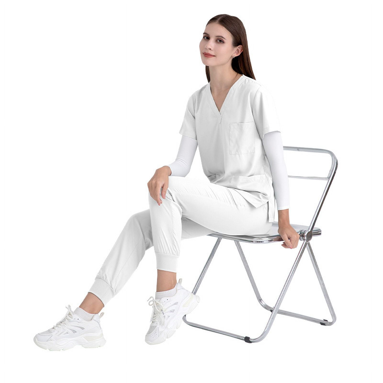 Operating room short sleeve hand washing clothes women's tops work ...