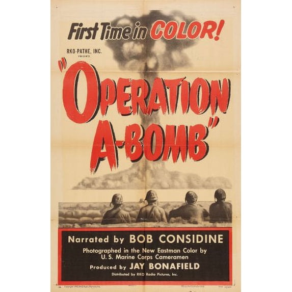 Operation A-Bomb Movie Poster Metal Print 12x16 12x16 Square Adults ...