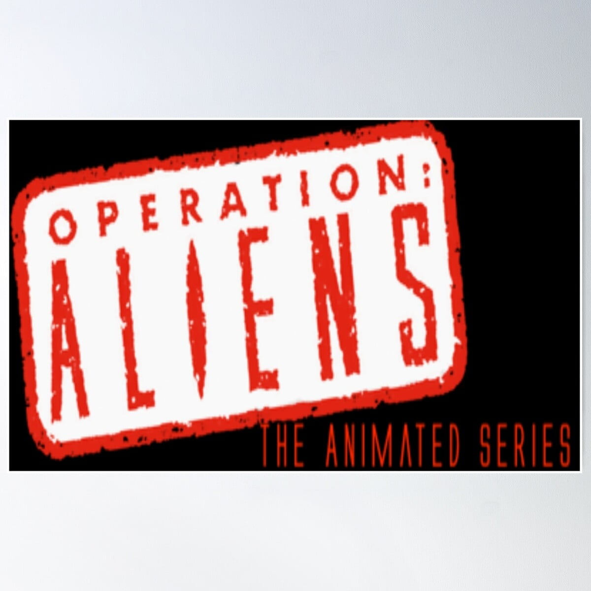 Operation Aliens Tas Poster Wall Art, Modern Wall Decor For Living Room ...
