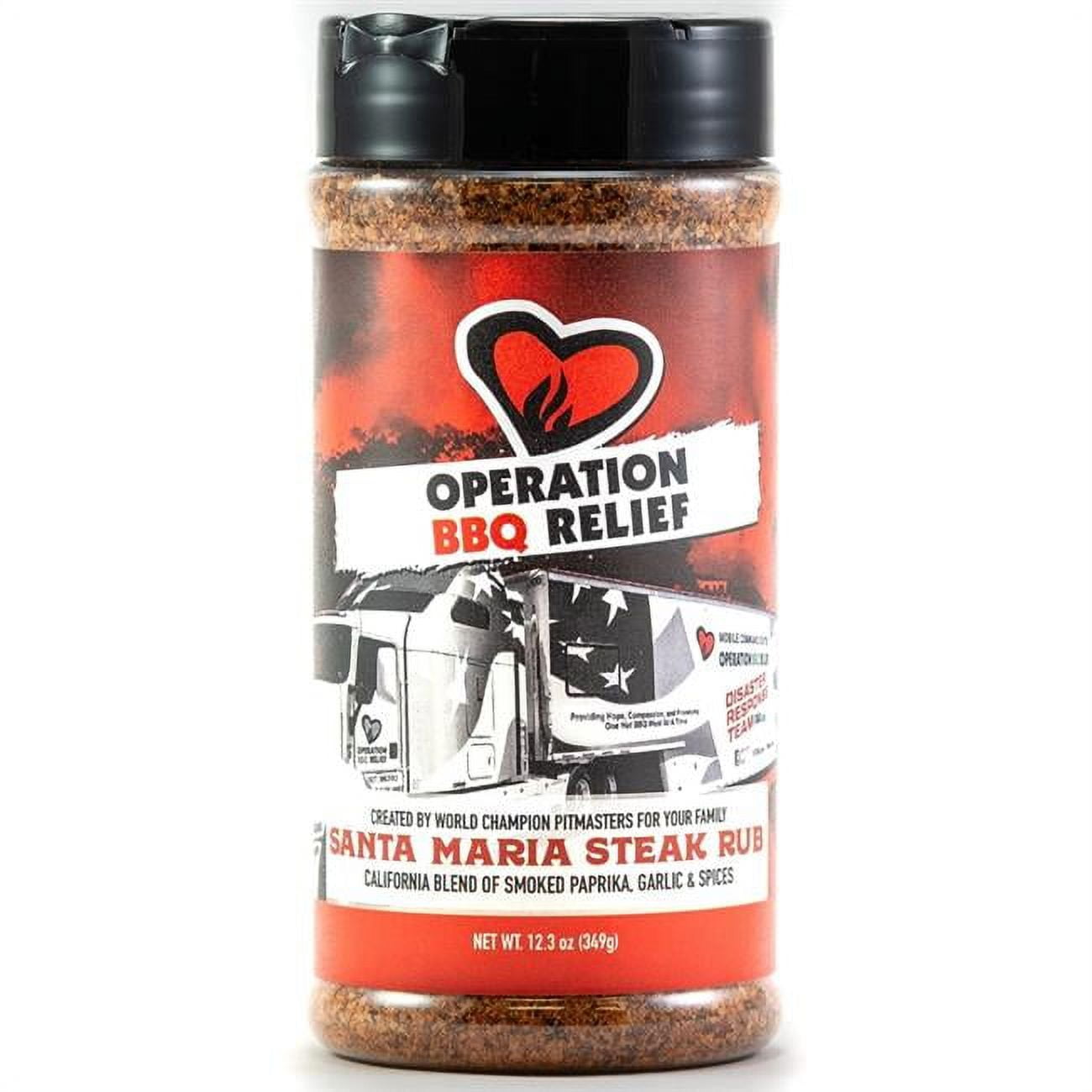 Operation BBQ Relief Santa Maria Steak Seasoning Rub 11.1 oz - Walmart.com