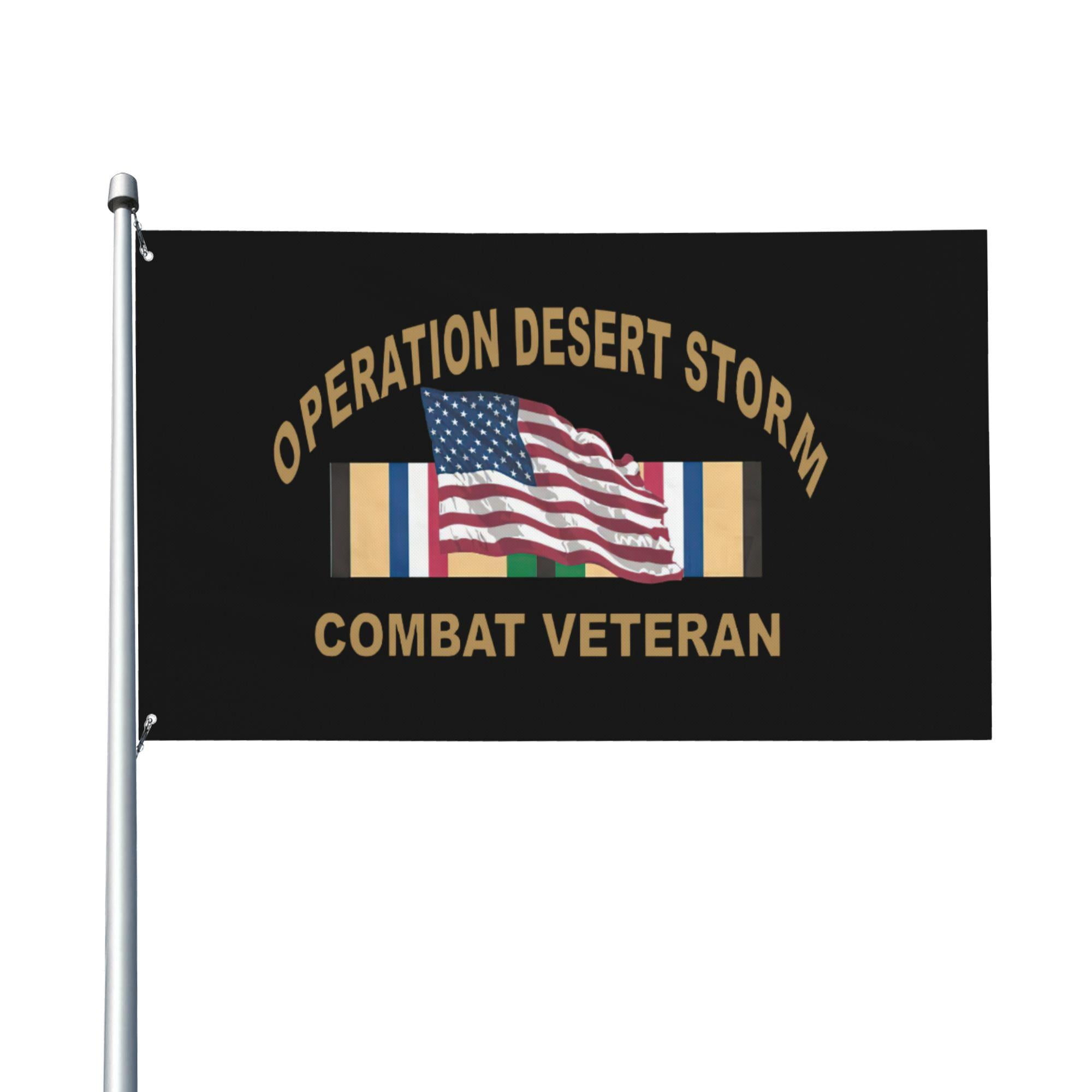 Operation Desert Storm Combat Veteran Flags Garden Home Flag House ...