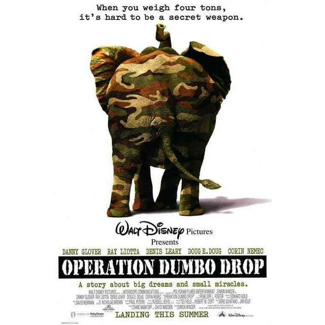 Operation Dumbo Drop - movie POSTER (Style A) (27" x 40") (1995 ...