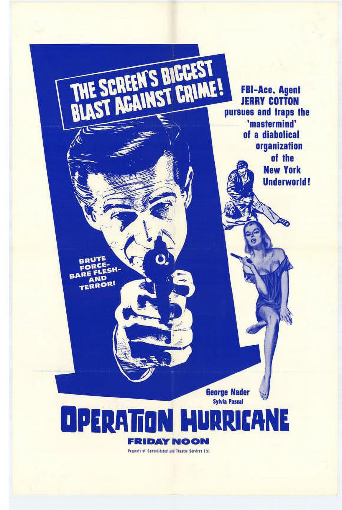 Operation Hurricane - movie POSTER (Style A) (11" x 17") (1967 ...