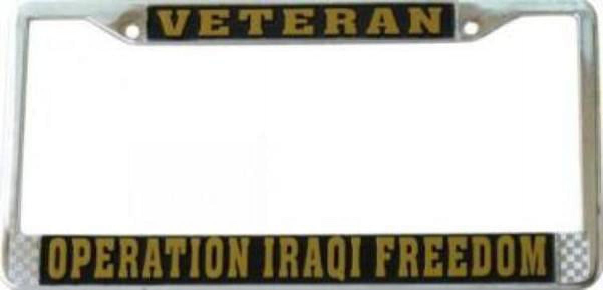 Operation Iraqi Freedom License Plate Frame