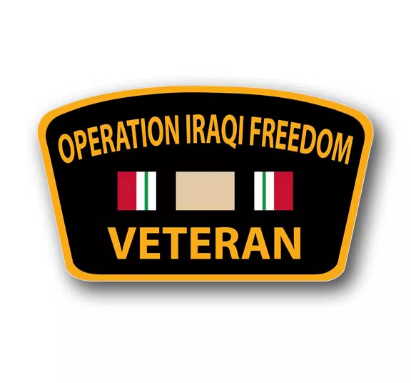 Operation Iraqi Freedom Sticker Veteran Ribbon Colors Military Sticker ...