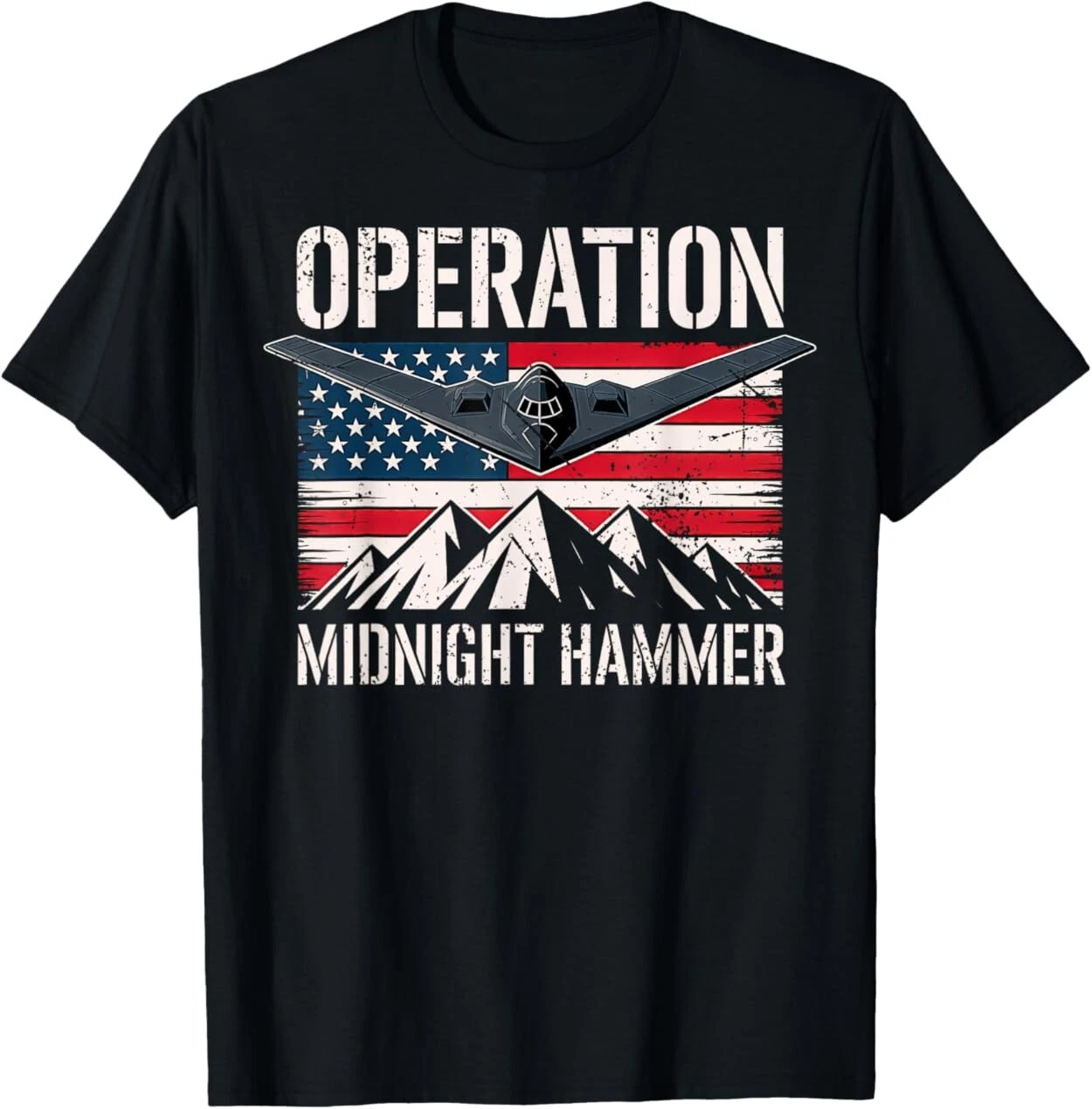 Operation Midnight Hammer - USA Flag Midnight Hammer T-Shirt - Walmart.com