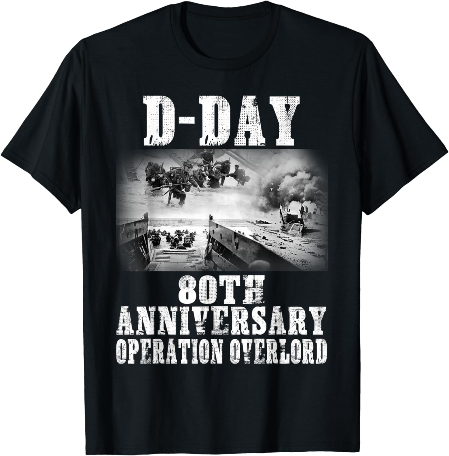 Operation Overlord 1944 D-Day 2024 80th Anniversary Normandy Cotton T ...