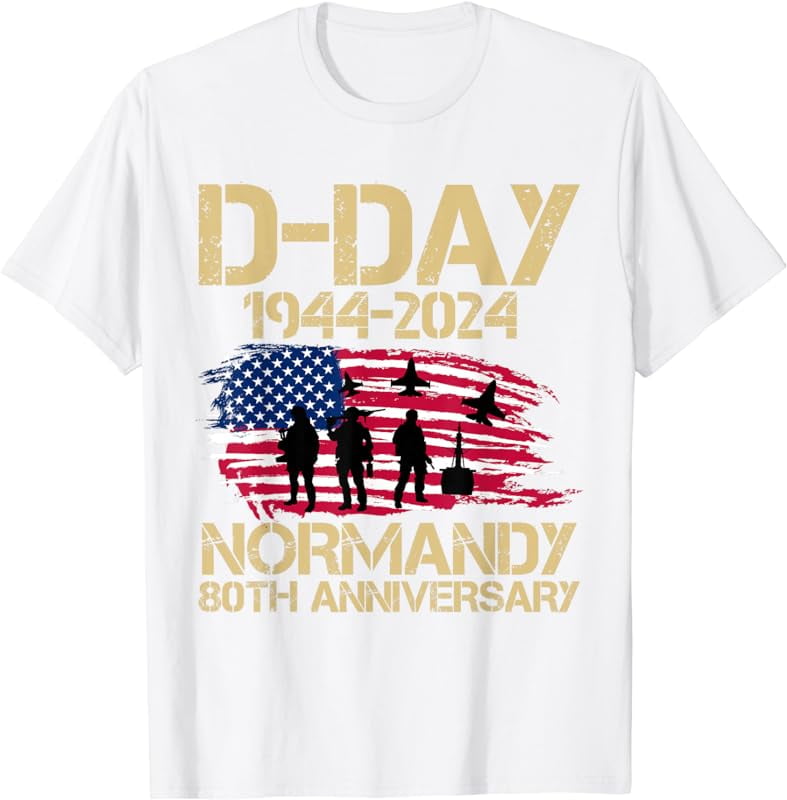 Operation Overlord 1944 D-Day 2024 80th Anniversary Normandy T-Shirt ...