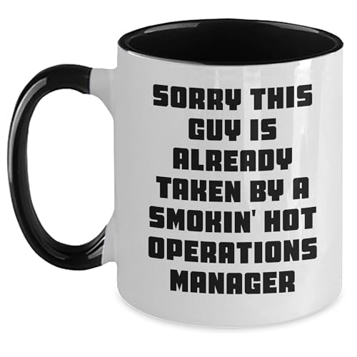 Operations Manager Humor Two Tone Coffee Mug, Sorry He's Already Taken ...