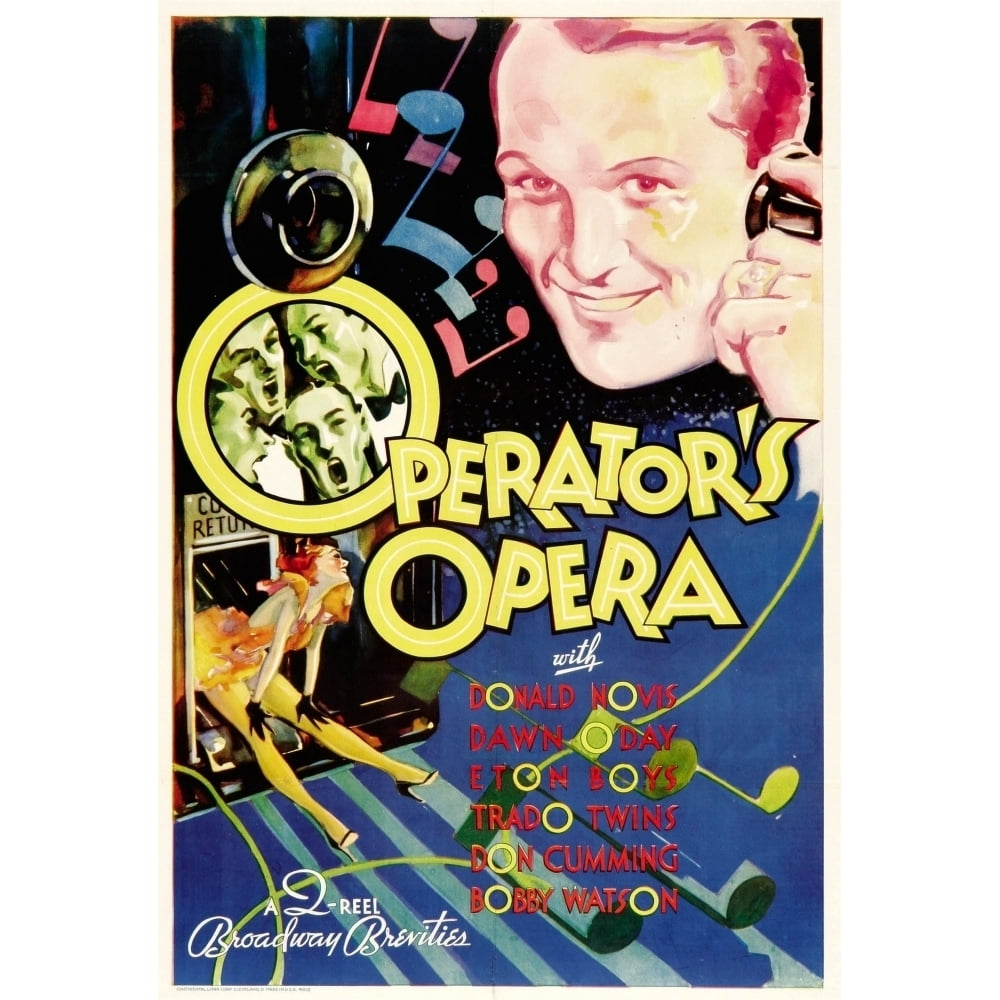 Operator'S Opera Top: Donald Novis 1932. Movie Poster Masterprint (24 x ...