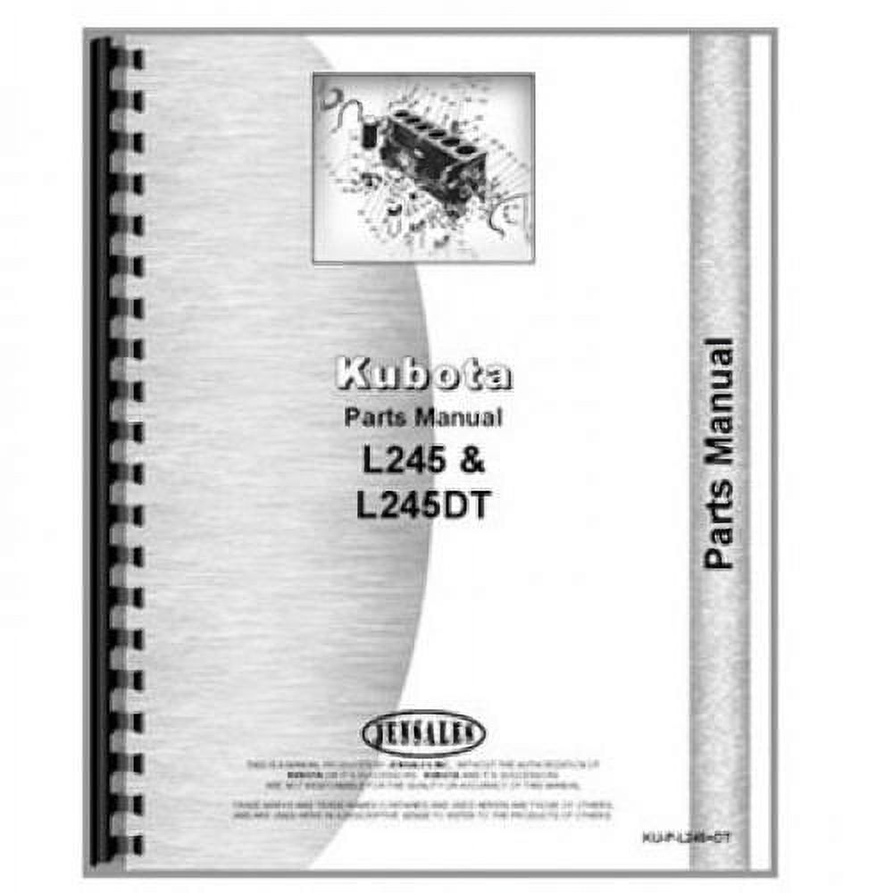 Operator's Manual fits Kubota L245 L245 - Walmart.com