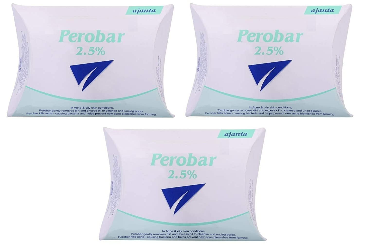 Operio Ajanta Perobar 2.5% Soap For Acne &Oily Skin (Pack Of 3 * 75Gm ...