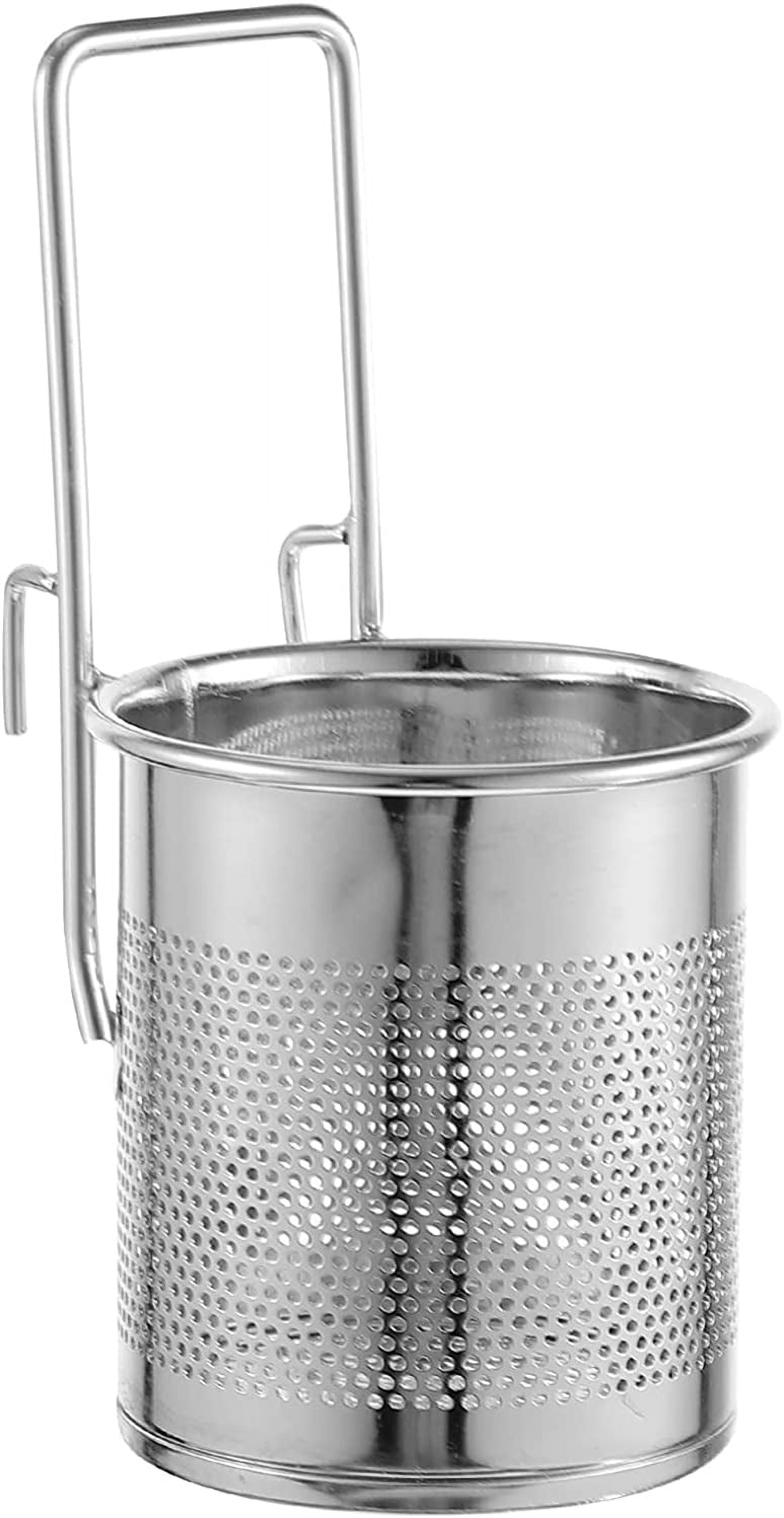 Operitacx Pasta Strainer Metal Pasta Boil Basket: Pasta Insert with ...
