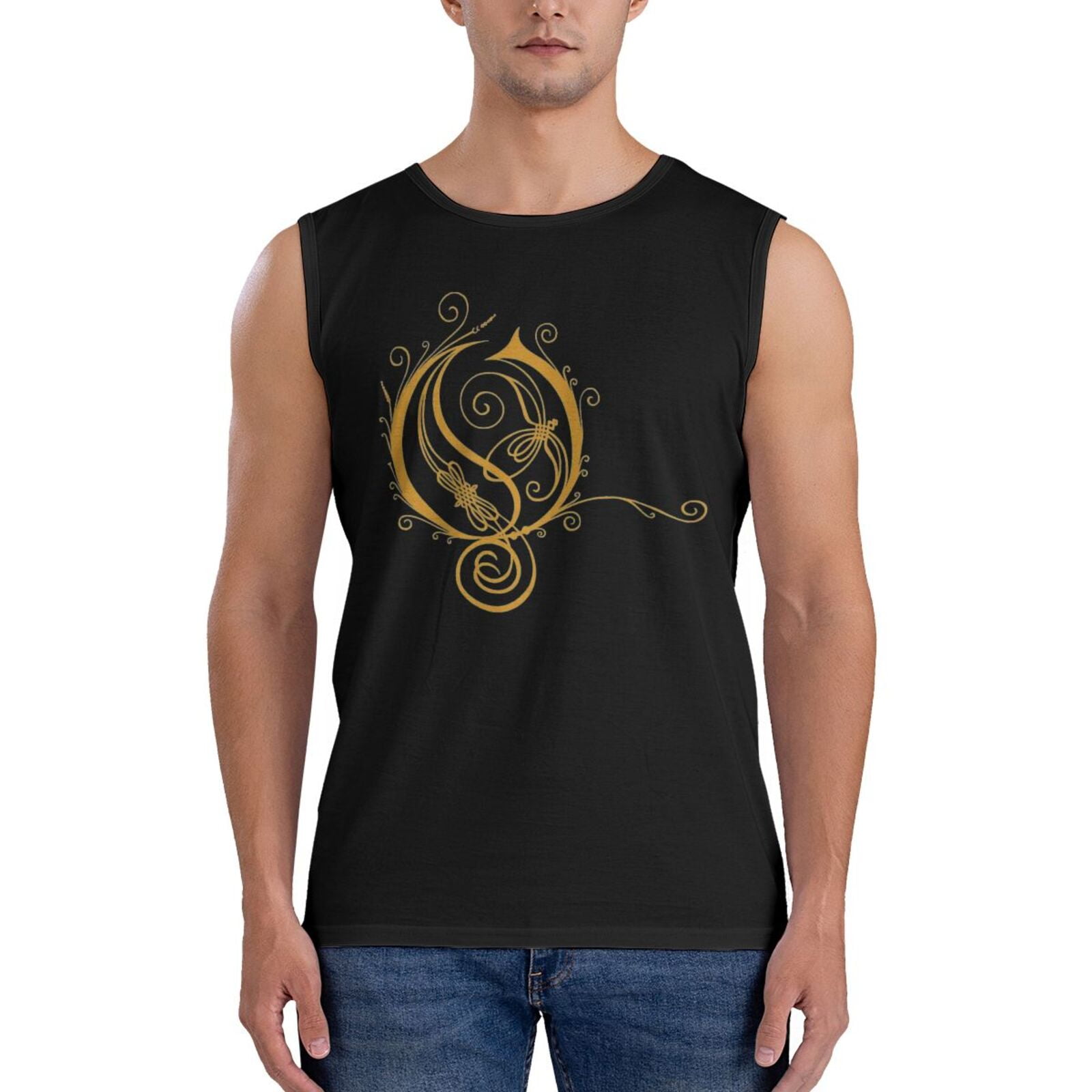 Opeth Men'S Cotton Sleeveless Fashion Classic Tank Top Tee Shirt ...
