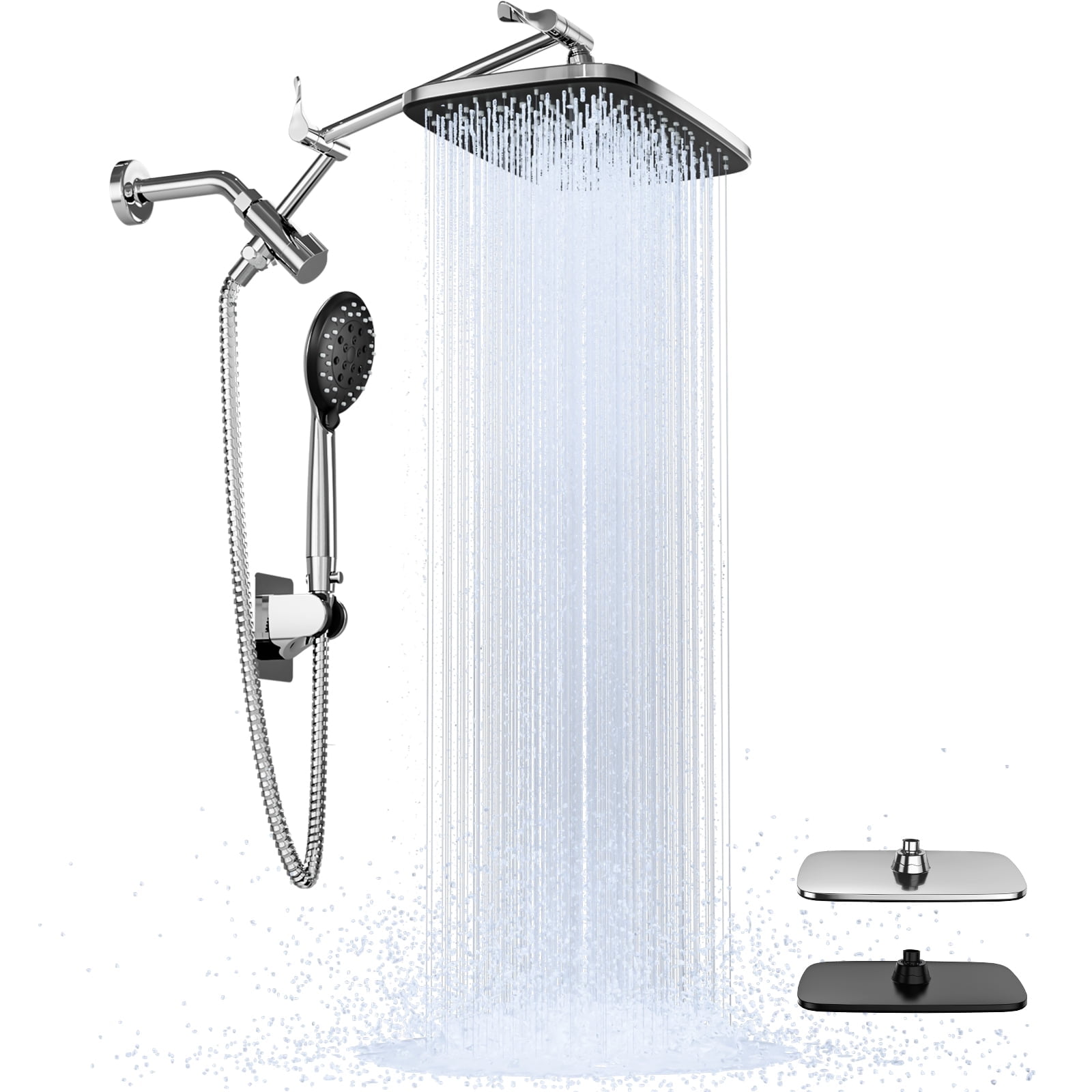 Ophanie 12 Inch Coverage High Pressure Rain Shower Head Combo with ...