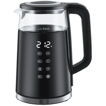 Farberware 1.7 Liter Electric Kettle, Double Wall Stainless Steel and ...
