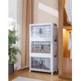 Ophanie Storage Bins With Lids 48qt 3 Pack Cubes Folding Storage Box