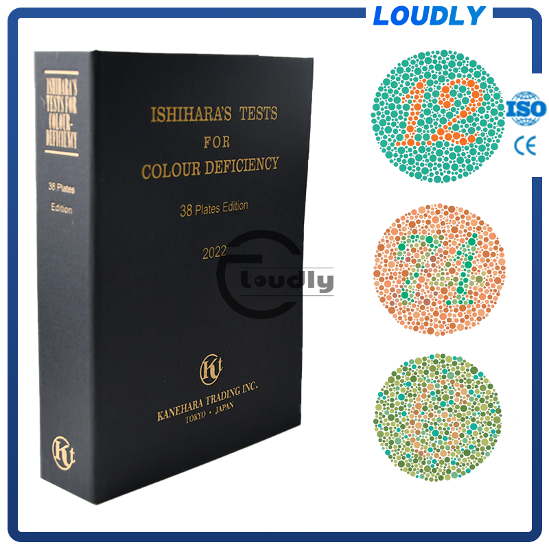 Ophthalmic Optical Optometry Ishihara Book 38 Plates Color Blindness ...