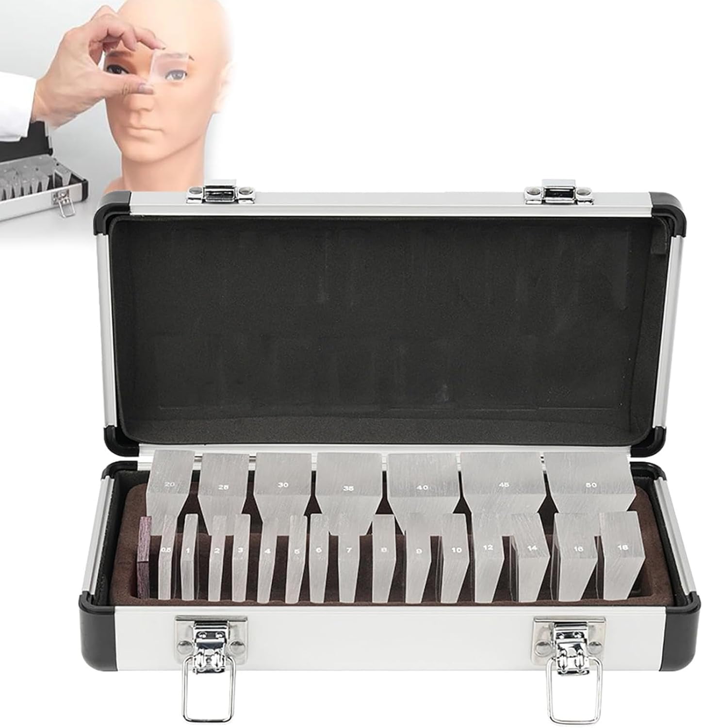 Ophthalmic Prism Set, Optical Prism Bar Set, 22 Piece Set & 1 Red ...