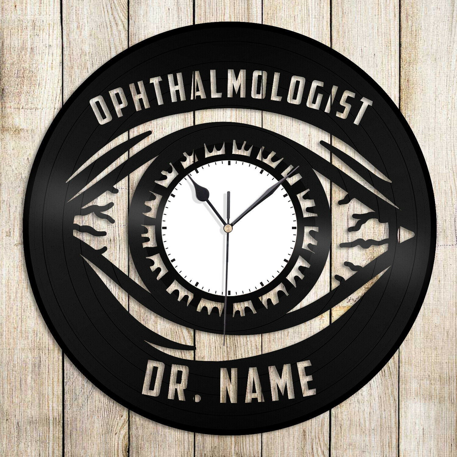 Ophthalmologist Clock Vinyl Wall Clock Souvenir Gift Home Room ...