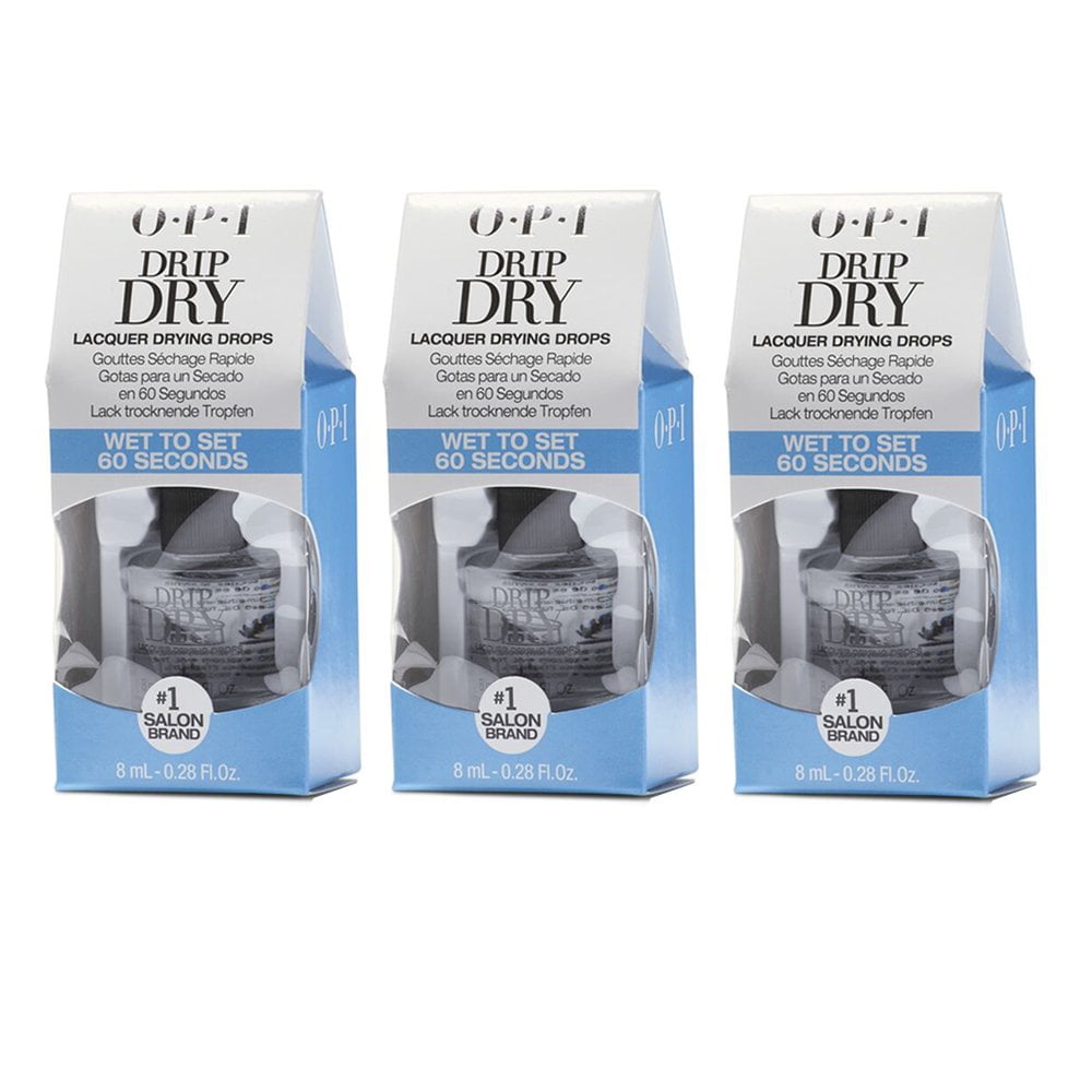 Opi Quick Dry Nail Lacquer Drying Drops 0.3 oz/9ml with Dropper (Pack ...