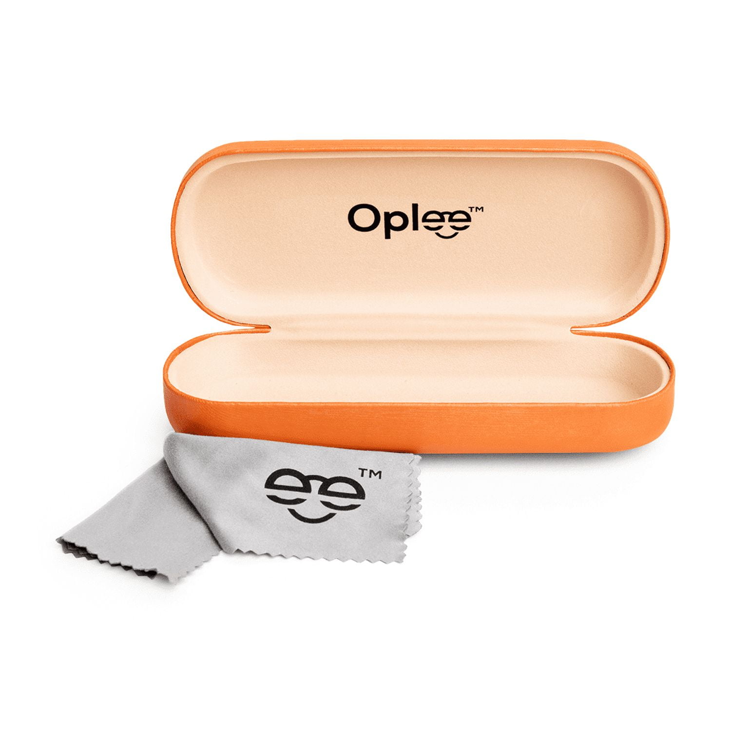 Oplee™ Hard Shell Eyeglass Case with Microfiber Cloth for Glasses and ...