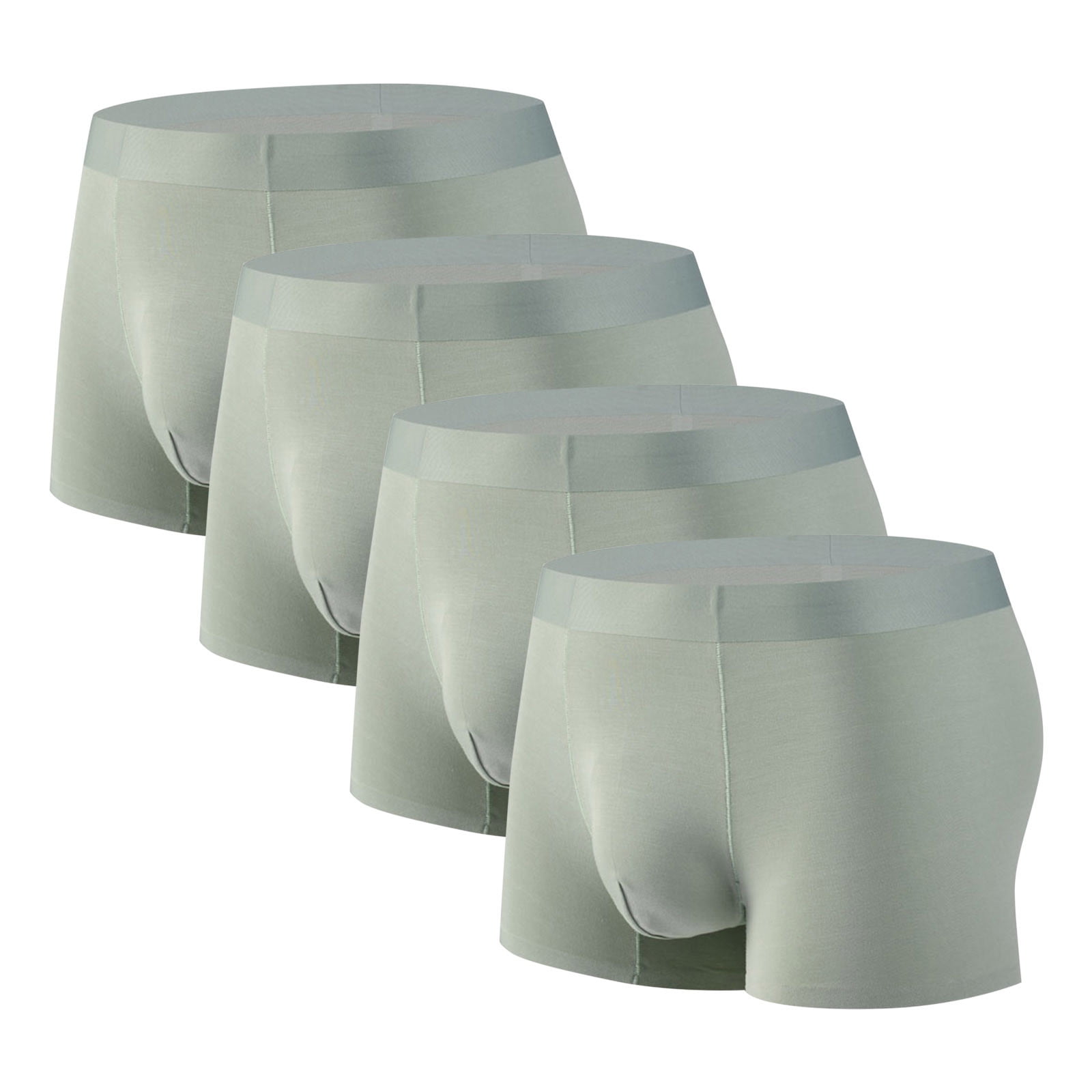 Oplxuo 4-Pack Men's Soft Modal Underwear Boxers Breathable Comfortable ...