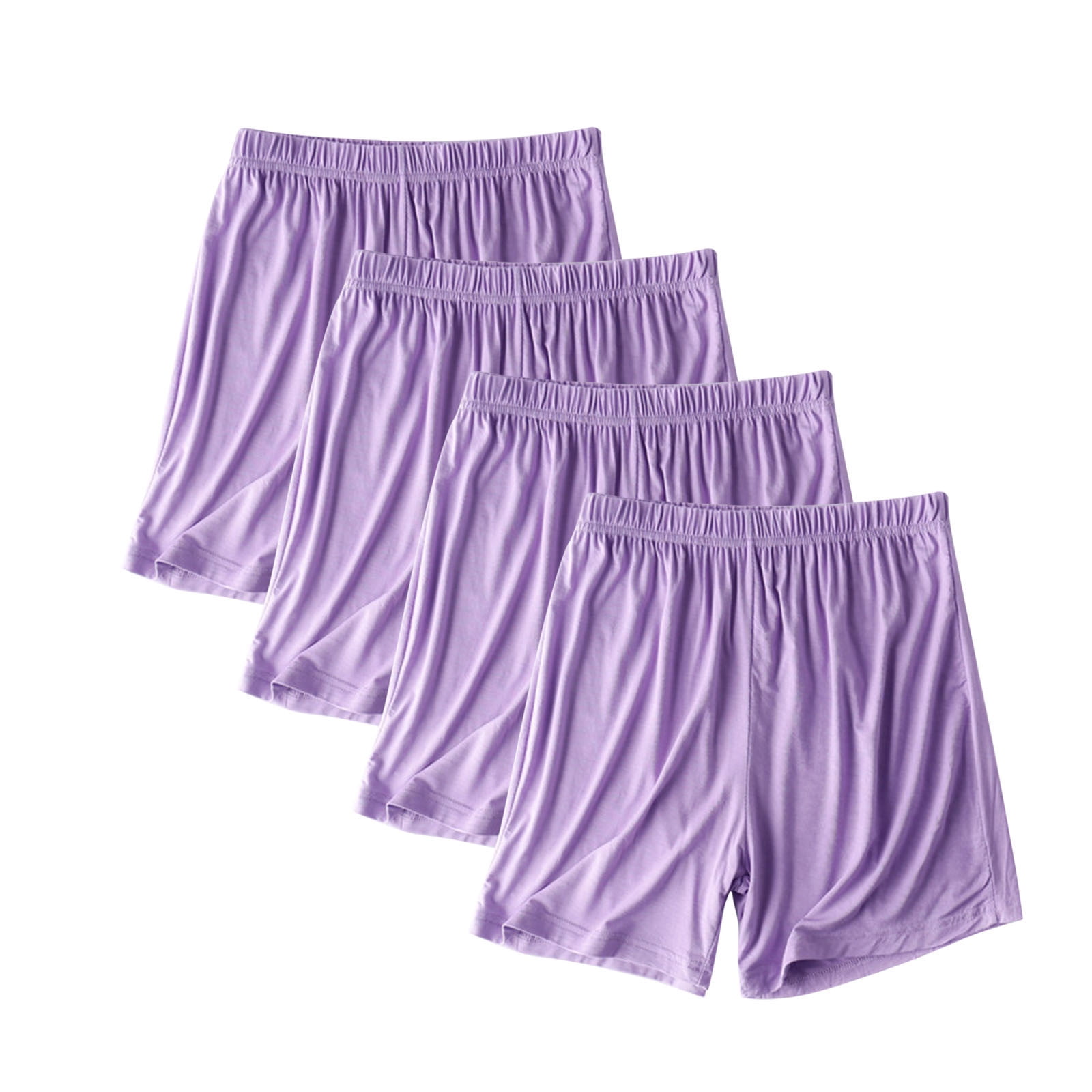 Oplxuo 4-Pack Women's Ultra-Soft Modal Sleep Shorts, Plus Size Comfy ...