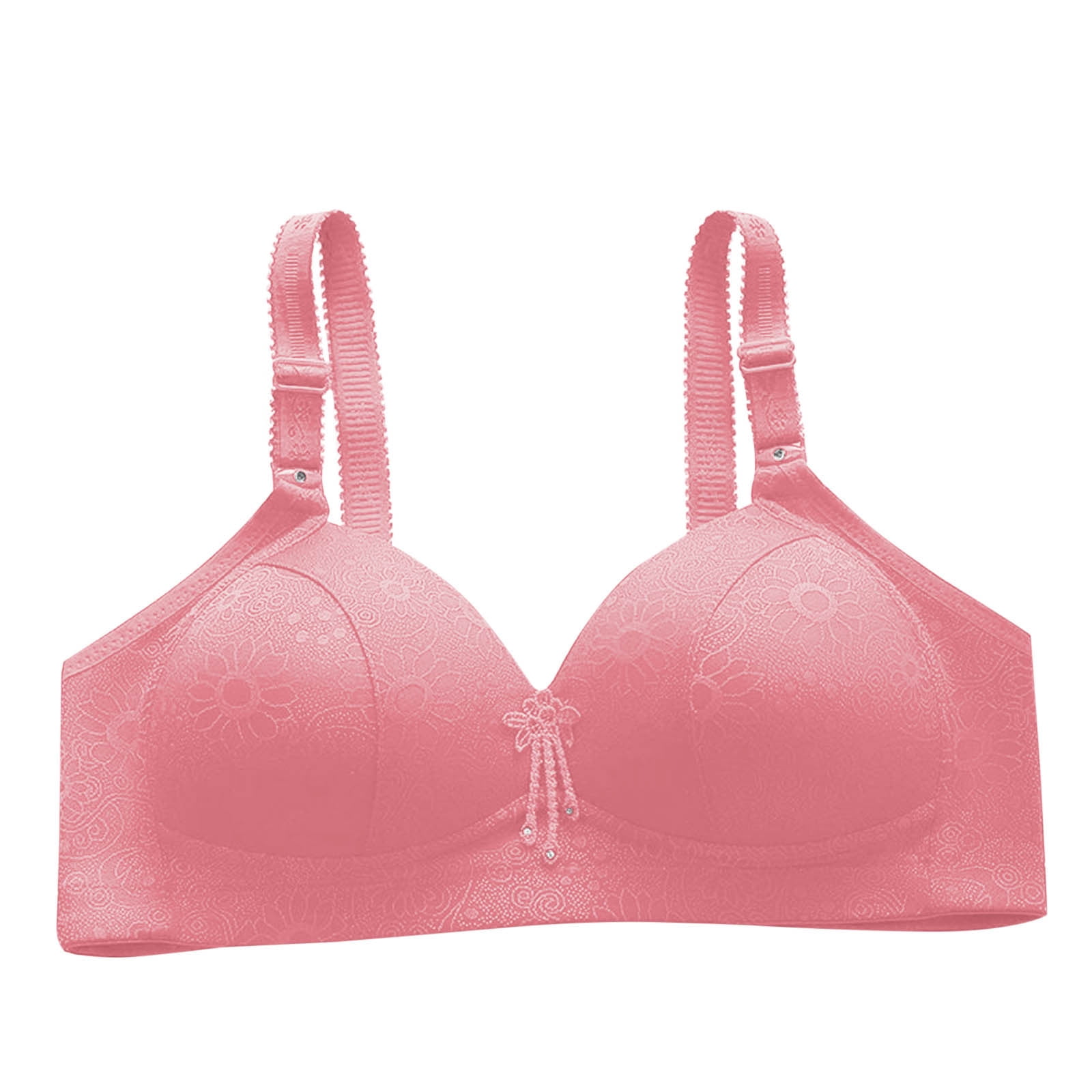 Oplxuo Bras for Women No Underwire Wave Push Up Wireless Bra Seamless ...