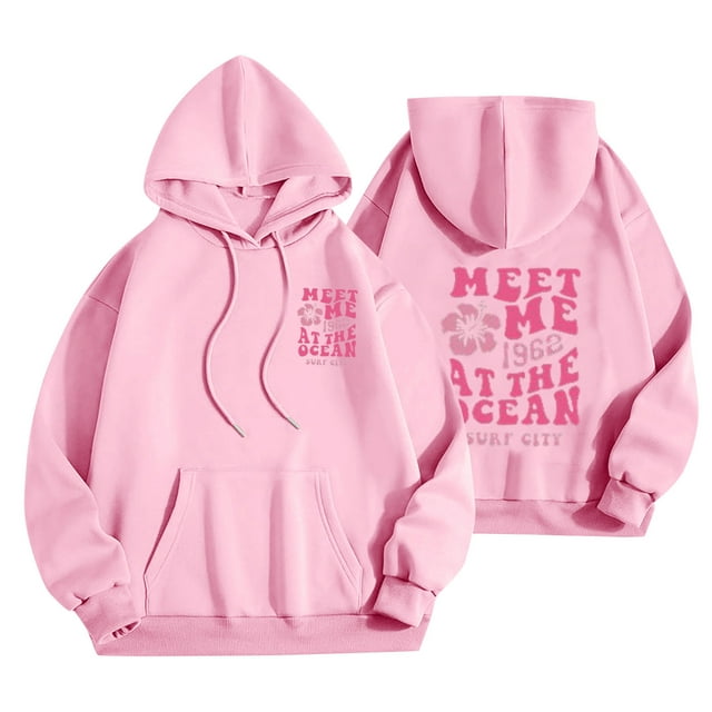 Oplxuo Meet ME 1962 AT THE OCEAN SURF CITY Womens Pullover Hoodies ...