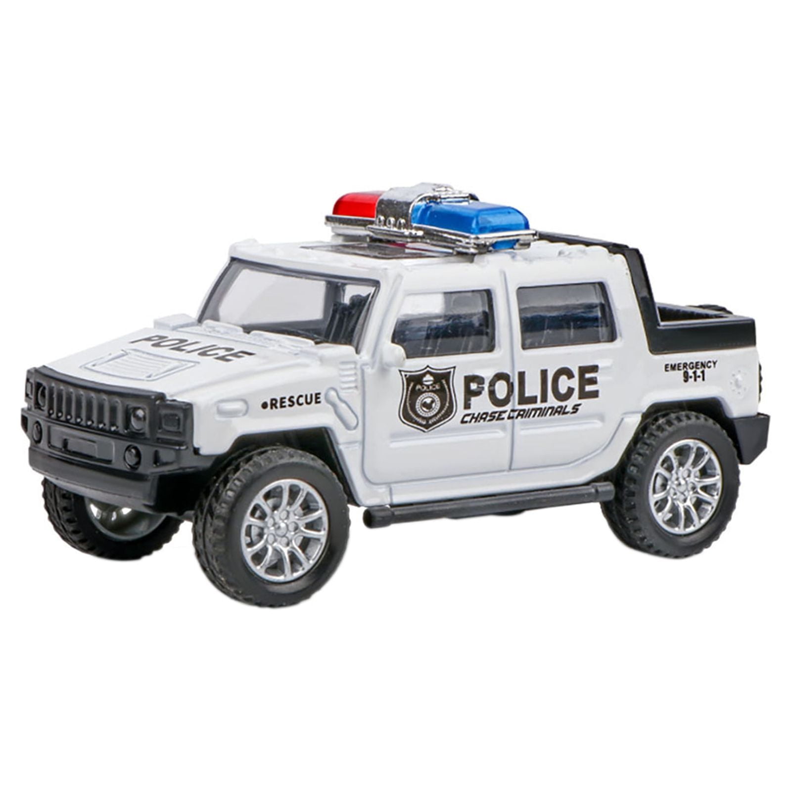 Opolski 1/36 Simulation Police Car Vehicle Pull Back Truck Model Kids ...