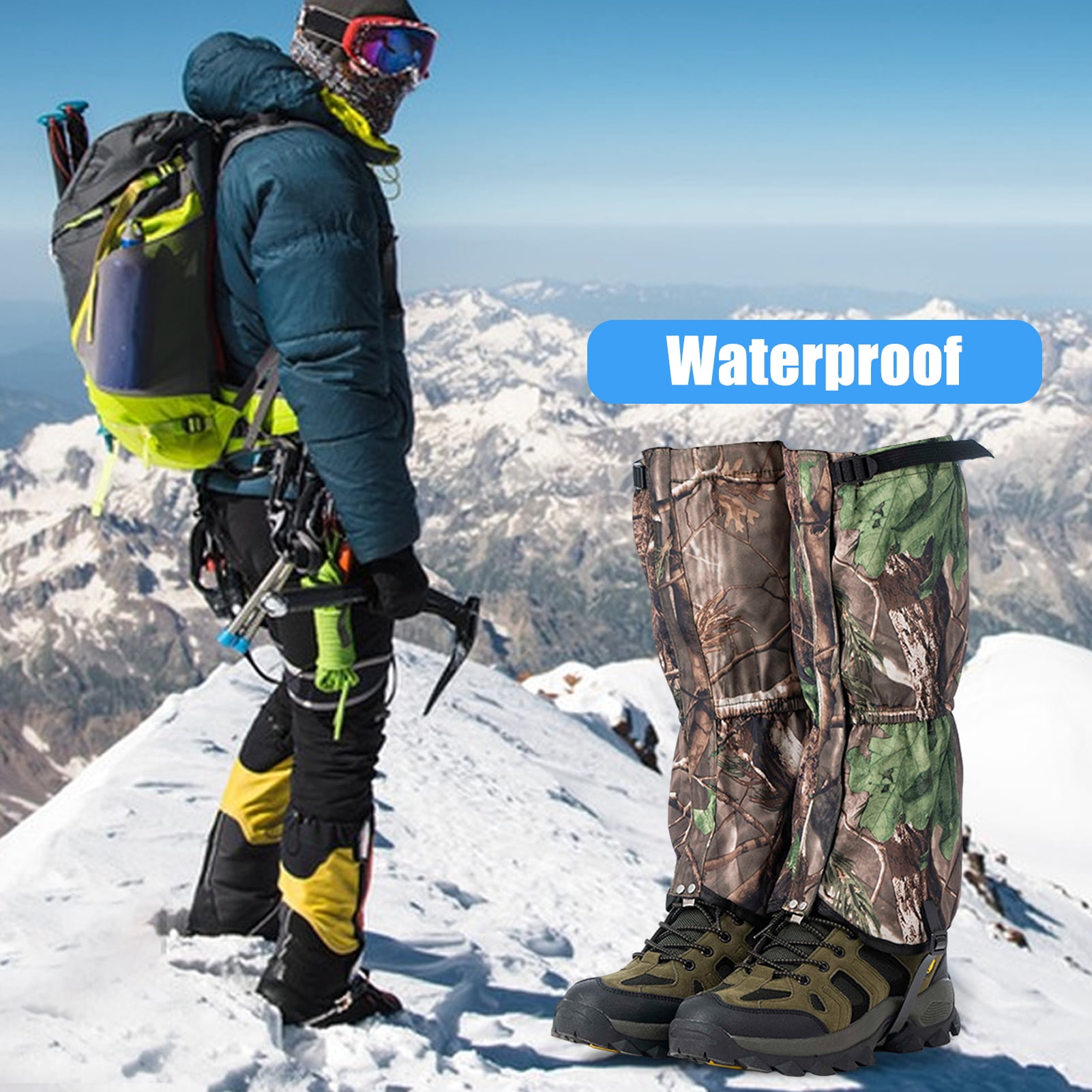 Opolski 1 Pair Leg Gaiters Breathable Water-Resistant Fastener Tape ...