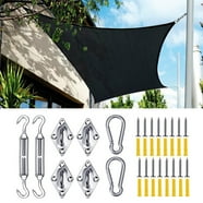 Coolaroo Outdoor DualShade Sun Sail and Hardware Kit, 95% UV Block ...