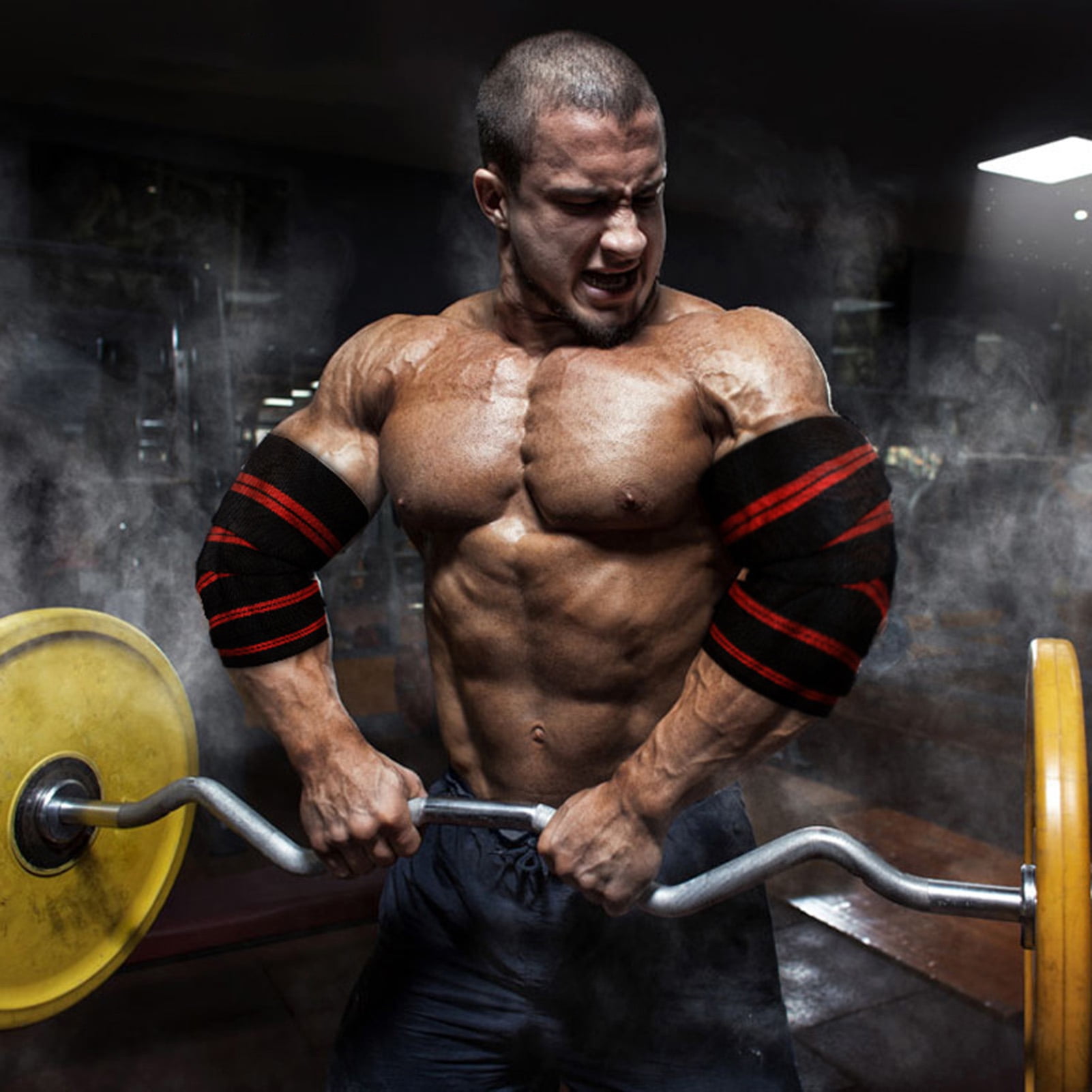 Opolski 1Pc Elbow Wrap Elastic Provides Joint Stability Heavy Duty ...