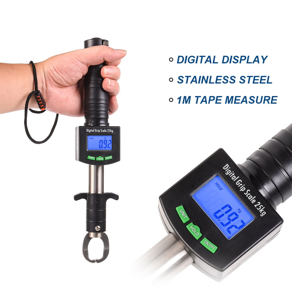 Opolski 3 in 1 Digital Grabber Aluminum Fishing Scale Gripper Clamp ...