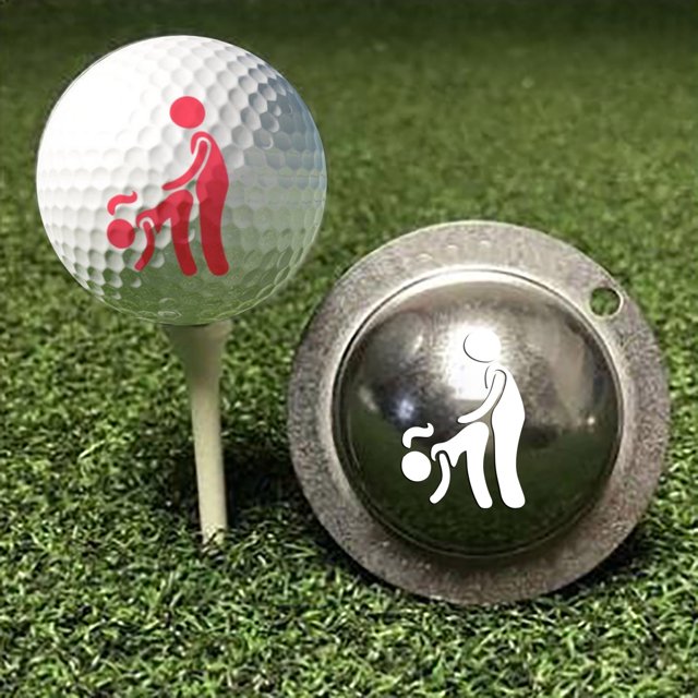 Opolski Adult Humor Patterns Golf Ball Liner DIY Stainless Steel ...