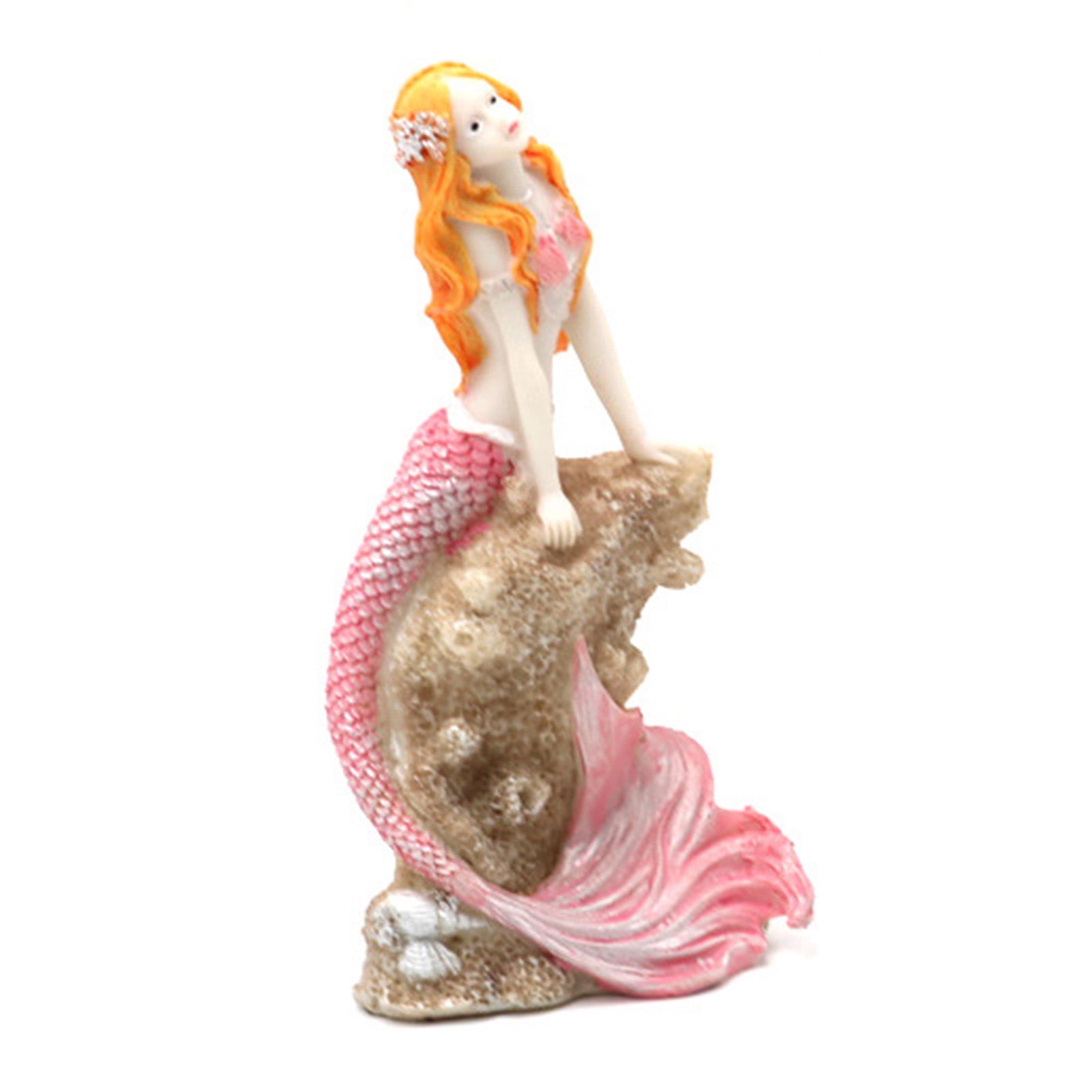 Opolski Aquarium Mermaid Statue Realistic Shape DIY Resin Whimsical ...