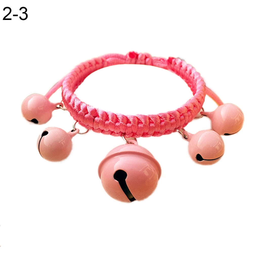Opolski Cute Fashion Adjustable Nylon Dog Puppy Big Bells Collar ...