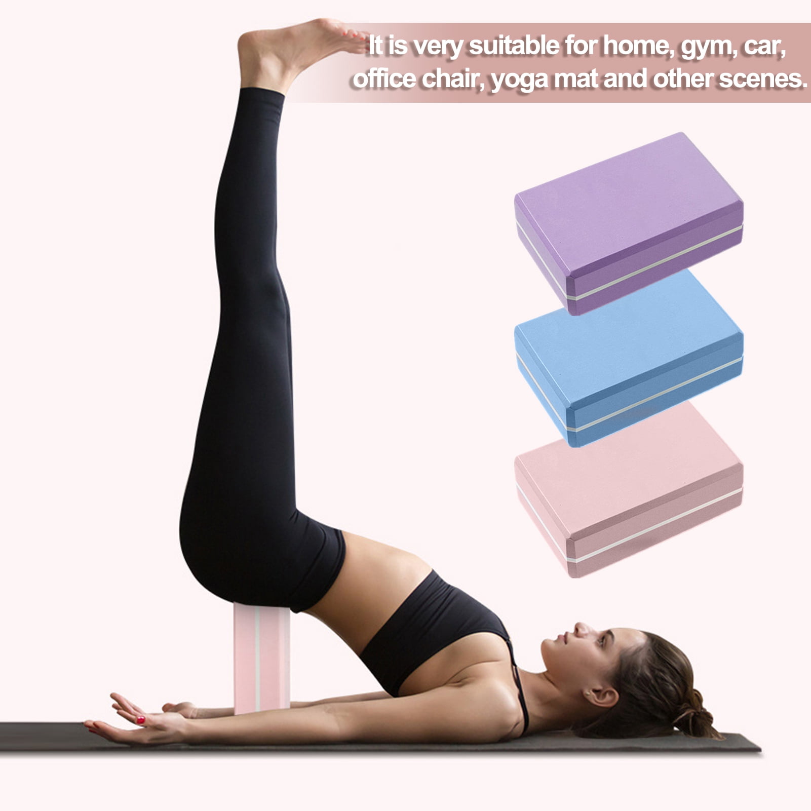 Opolski EVA Foam Yoga Block High Density Slip-Resistant Eco-friendly No ...